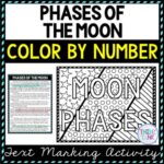 Phases of the Moon Color by Number, Reading Passage and Text Marking