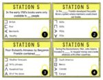 Founding Fathers Breakout Activity -Task Cards Puzzle Challenge
