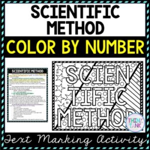 Scientific Method Color by Number, Reading Passage and Text Marking