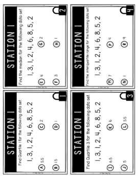 Interquartile Range MATH Escape Room - Common Core - 6.SP.2