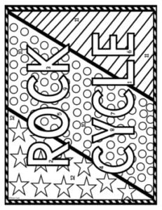 Rock Cycle Color by Number, Reading Passage and Text Marking