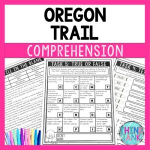 Oregon Trail Reading Comprehension Challenge - Close Reading Activity