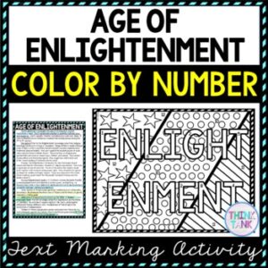 Age of Enlightenment Color by Number, Reading Passage