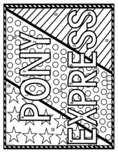 Pony Express Color by Number, Reading Passage and Text Marking