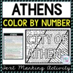 Athens Color by Number, Reading Passage and Text Marking