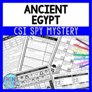 Ancient Egypt Reading Comprehension CSI Spy Mystery - Close Reading