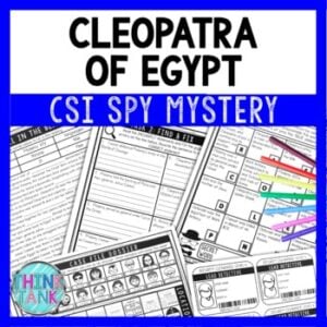 Cleopatra Reading Comprehension CSI Spy Mystery Ancient Egypt