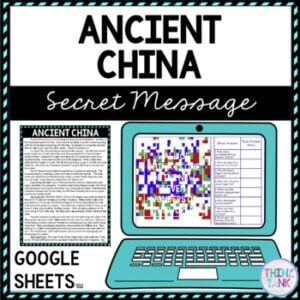 Ancient China BUNDLE - Reading Passages, Escape Rooms, Color by Number ...