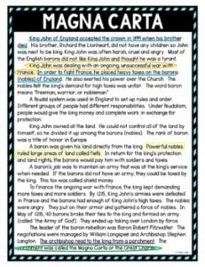 Magna Carta Color by Number, Reading Passage and Text Marking