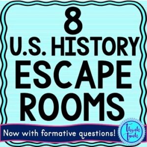 8 US History Escape Rooms Bundle - Reading Comprehension -Branches of ...