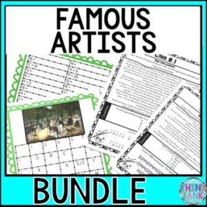 Famous Artists ESCAPE ROOMS BUNDLE! van Gogh, da Vinci, Michelangelo ...