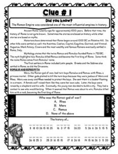 Ancient History Escape Rooms BUNDLE - Reading Comprehension - Rome ...