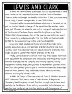 Lewis and Clark Text Marking Detective Mystery - Reading Passages ...