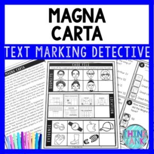 Magna Carta Text Marking Detective Mystery - Reading Passages - Think ...