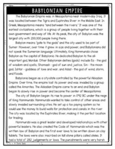 Babylonian Empire Text Marking Detective Mystery - Reading Passages ...