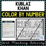 Kublai Khan Color by Number, Reading Passage and Text Marking - Think ...