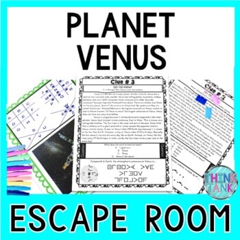Planet Venus ESCAPE ROOM Activity - Solar System - Think Tank Teacher