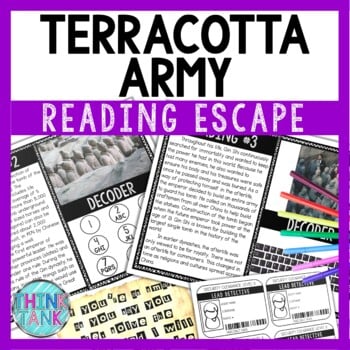 Terracotta Army Reading Comprehension and Puzzle Escape Room - Ancient ...