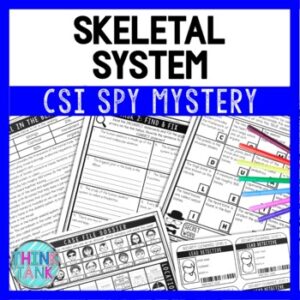 Skeletal System Reading Comprehension CSI Spy Mystery - Close Reading ...