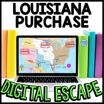 Louisiana Purchase Interactive DIGITAL Escape Room Reading and Puzzles ...