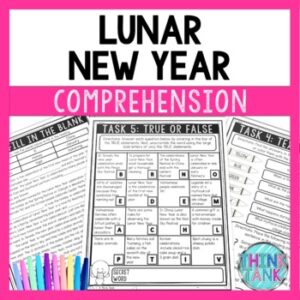 Lunar New Year Comprehension Challenge - Close Reading - Think Tank Teacher