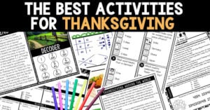 The Best Activities for Thanksgiving in Middle School - Think Tank Teacher