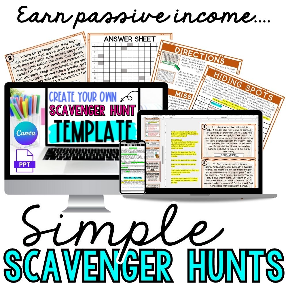 Simple Scavenger Hunts - Etsy - At Home
