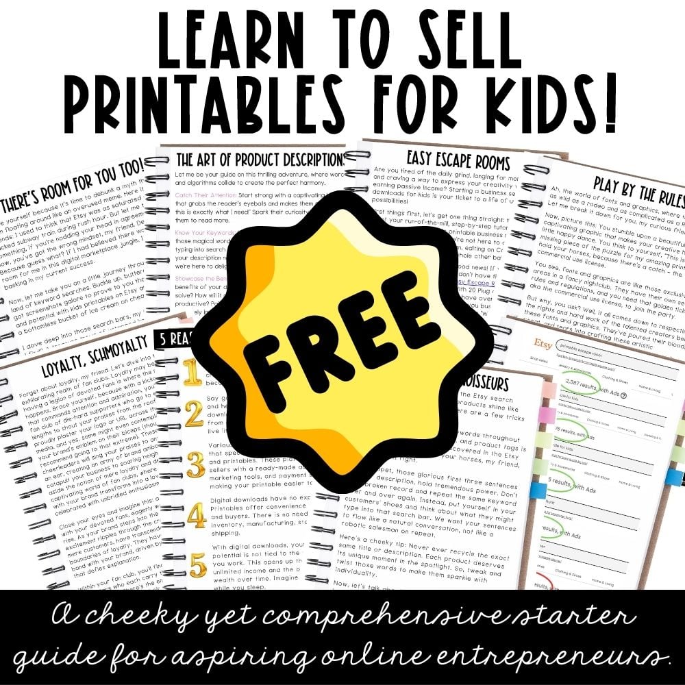 Learn How To Sell Printables for Kids - Starter Guide - Think Tank Teacher