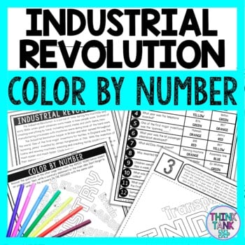 Industrial Revolution Color by Number - Close Reading & Text Marking ...