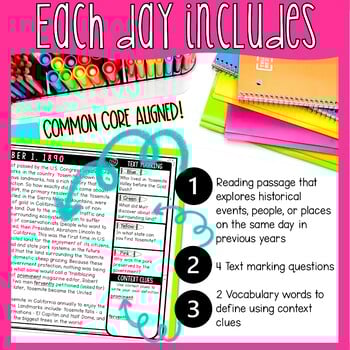 OCTOBER On This Day History Reading Passages and Bulletin Board ...