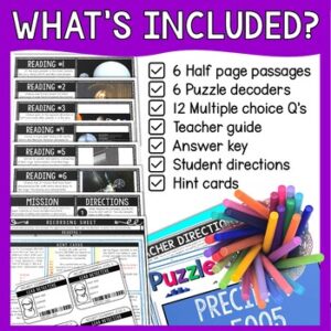 Planet Uranus Reading Comprehension and Puzzle Escape Room - Solar ...