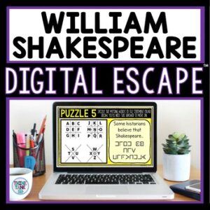 William Shakespeare DIGITAL 360 Escape Room - Think Tank Teacher