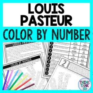 Louis Pasteur Color by Number - Close Reading & Text Marking - Think ...