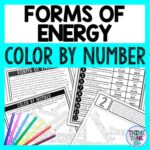 Forms of Energy Color by Number - Close Reading & Text Marking - Think ...