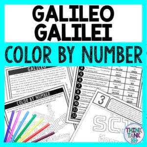 Galileo Galilei Color by Number - Close Reading & Text Marking ...