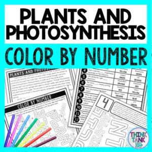 Plants and Photosynthesis Color by Number - Close Reading & Text ...