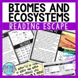 Biomes and Ecosystems Reading Comprehension and Puzzle Escape Room ...