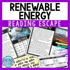 Renewable Energy Reading Comprehension and Puzzle Escape Room - Earth ...