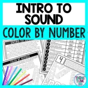 Intro to Sound Color by Number - Close Reading & Text Marking - Sound ...
