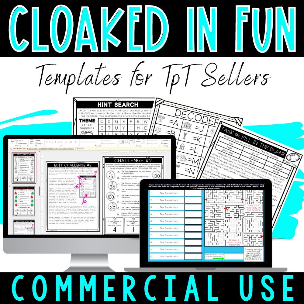 Cloaked in Fun WAITLIST - Think Tank Teacher