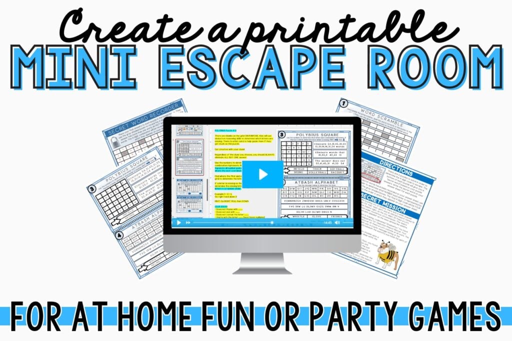 Create Your Own Mini Escape Room ALL ACCESS - Think Tank Teacher