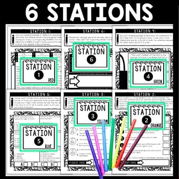 Roaring 20s Cube Stations - Reading Comprehension Activity - Great ...