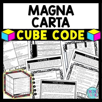 Magna Carta Cube Stations - Reading Comprehension Activity - Think Tank ...