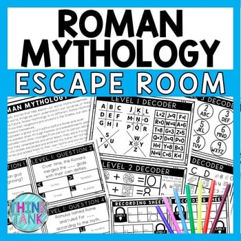 Roman Mythology Escape Room - Task Cards - Reading Comprehension ...