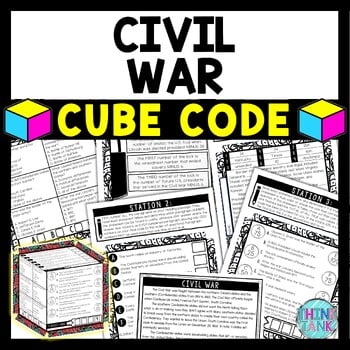 Civil War Cube Stations - Reading Comprehension Activity - Abraham ...