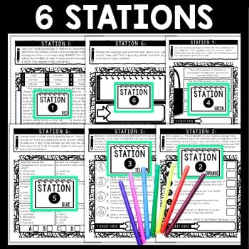Intro to Sound Cube Stations - Reading Comprehension Activity ...