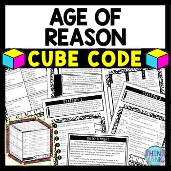 Enlightenment Cube Stations - Reading Comprehension Activity - Age of ...