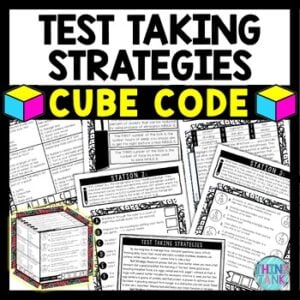 Test Taking Strategies Cube Stations - Reading Comprehension Activity ...
