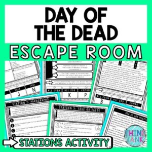 Day of the Dead Escape Room Stations - Reading Comprehension Activity ...