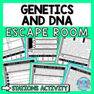 Genetics and DNA Escape Room Stations - Reading Comprehension Activity ...